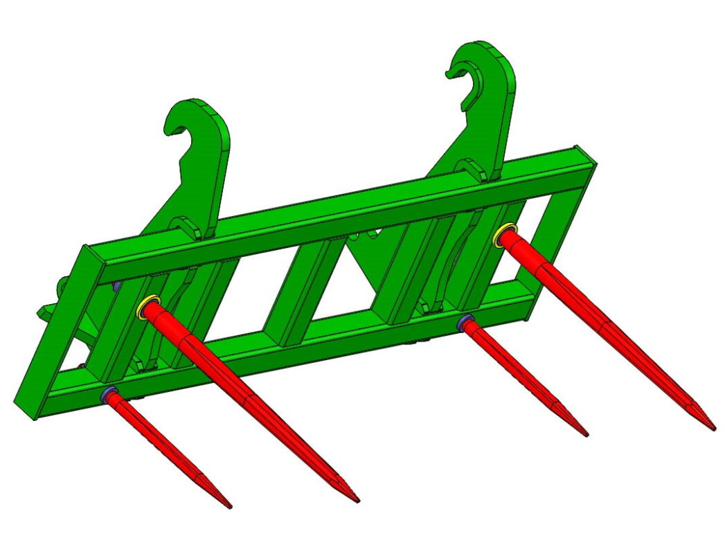 Heavy Duty Rectangular Dual Bale Spike - Evans and Reid Ltd