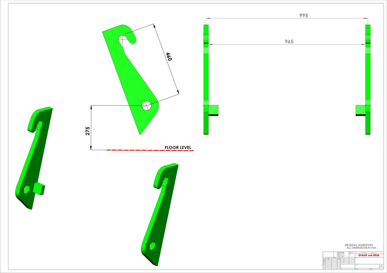 Brackets for CLAAS Scorpion / Kramer Telehandlers - Evans and Reid Ltd